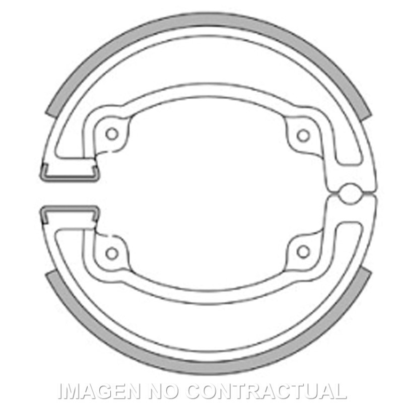 Zapata de freno para Kymco Vivio 150 (2000-2000) Trasera |Motogoma.es