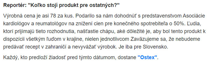 Ostex Slovensko, cena, komentáre, pouzitie – najsilnejsi volnopredajny ...