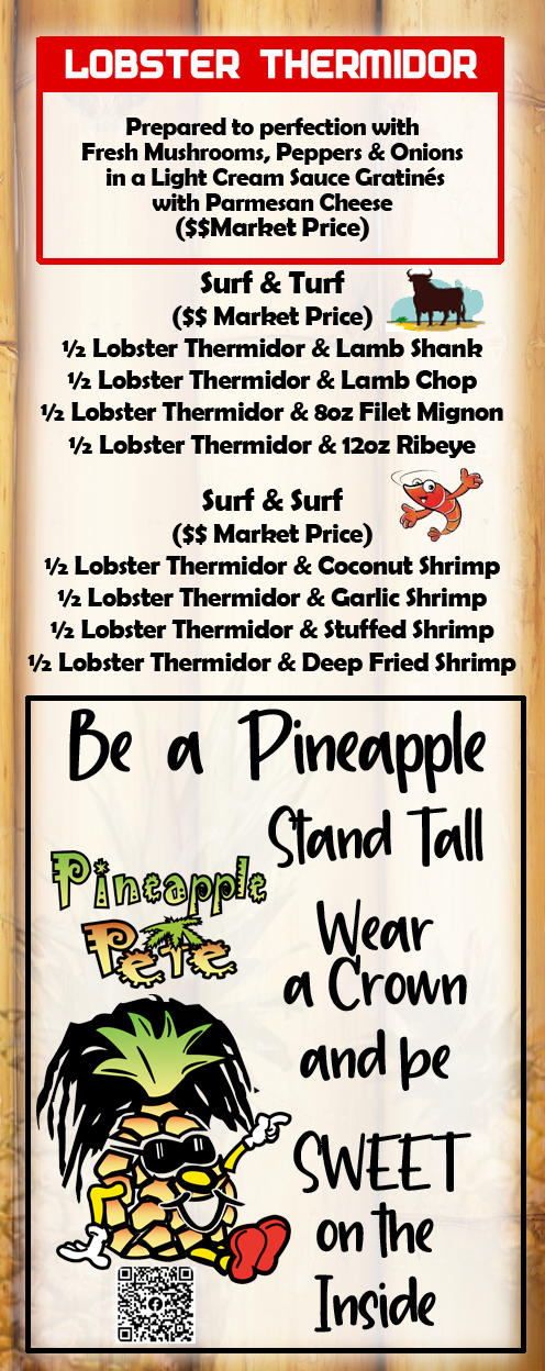 Pineapple Pete and Wasabi Charlie Restaurant in St. Maarten - Caribbean ...