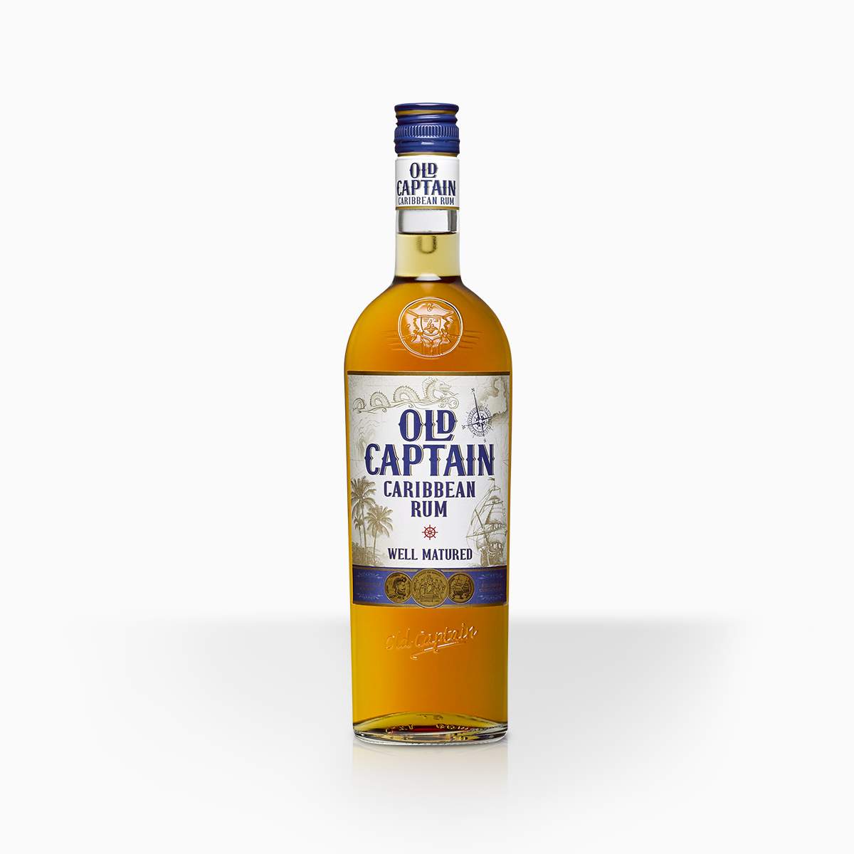 Rum Old Captain Well Matured 37,5% 0,7l