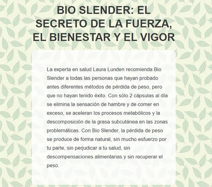 Bio Slender Peru, comentarios, uso de, precio – pierda peso rápidamente ...