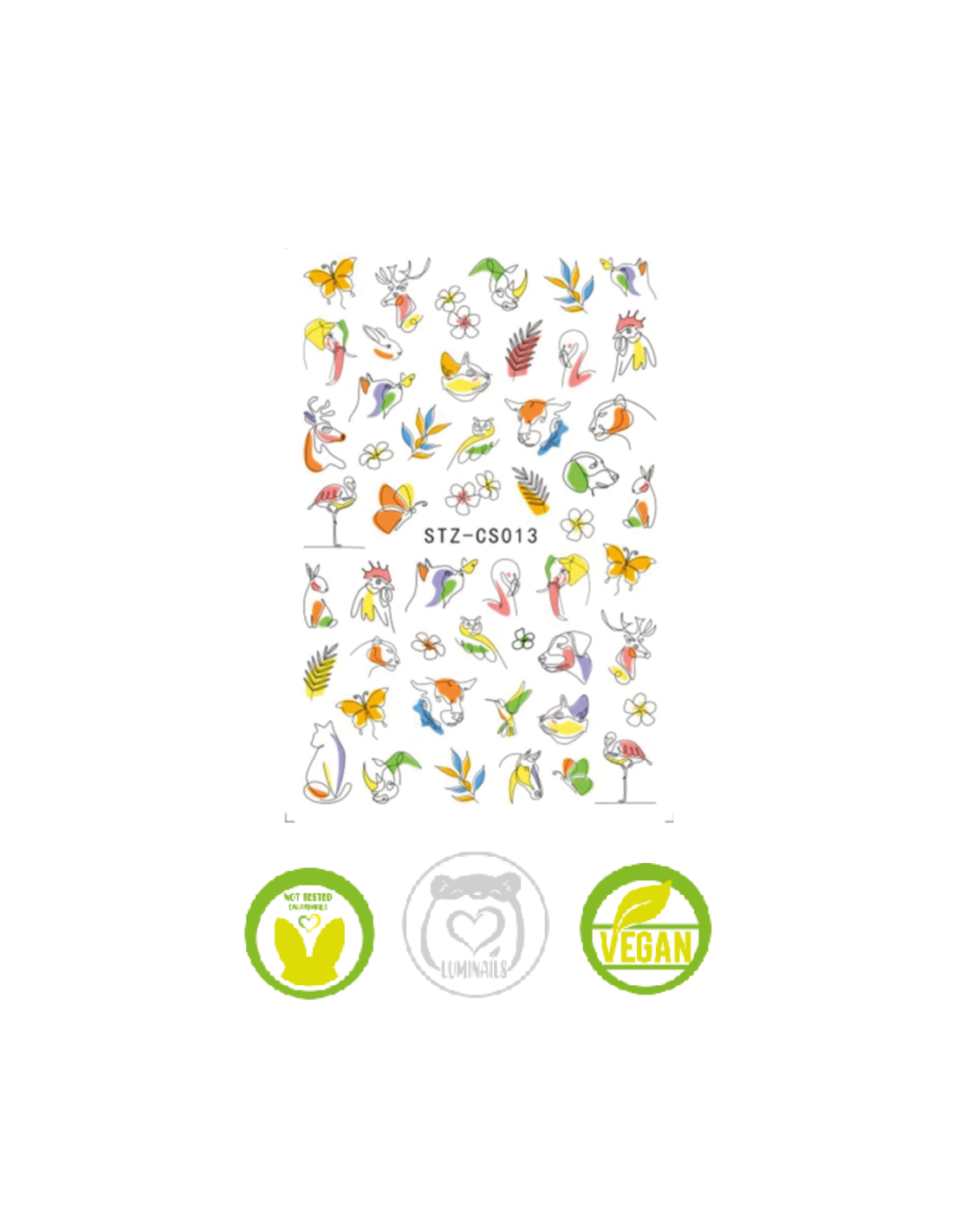 Stickers Animals STZ-CS013 Shapes