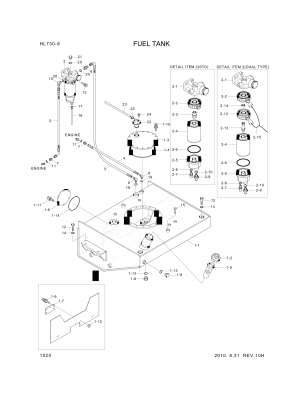 Buy 11NA-71041 Hyundai Construction Equipment FILTER-FUEL / 11NA71041 ...