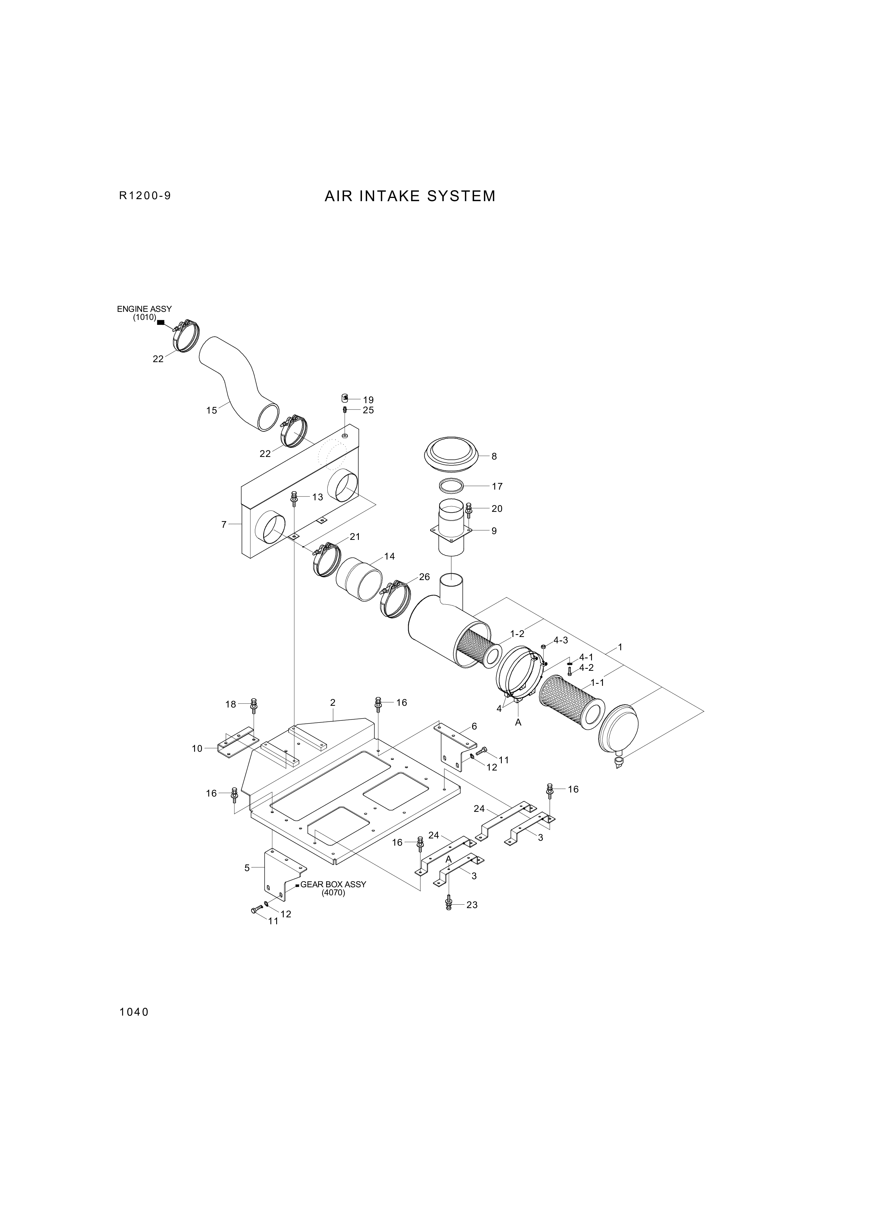 Buy 11LQ-40120 Hyundai Construction Equipment ELEMENT-A/C INNER ...