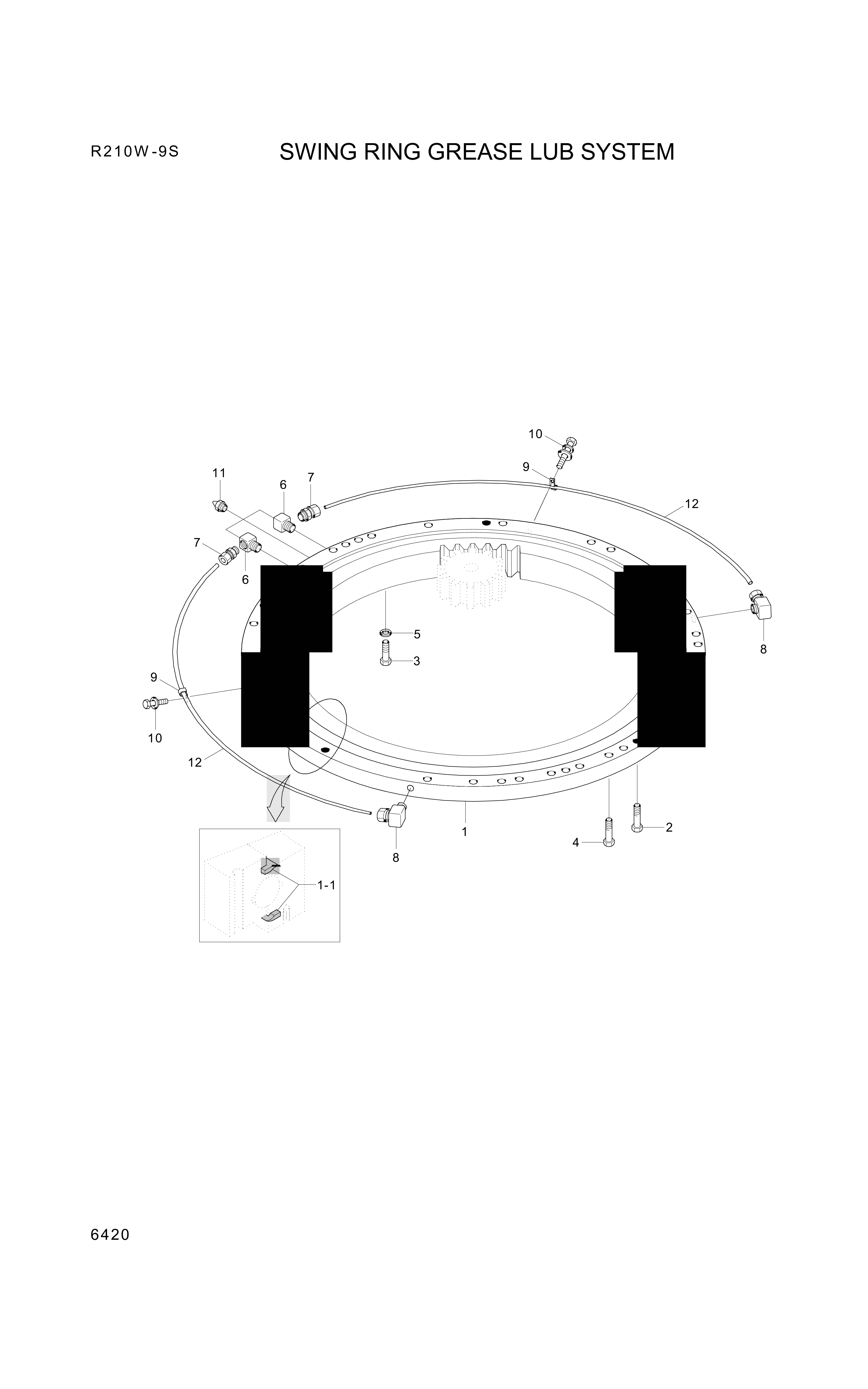 82E4-10040 Hyundai Construction Equipment SEAL-GREASE / 82E410040 ...