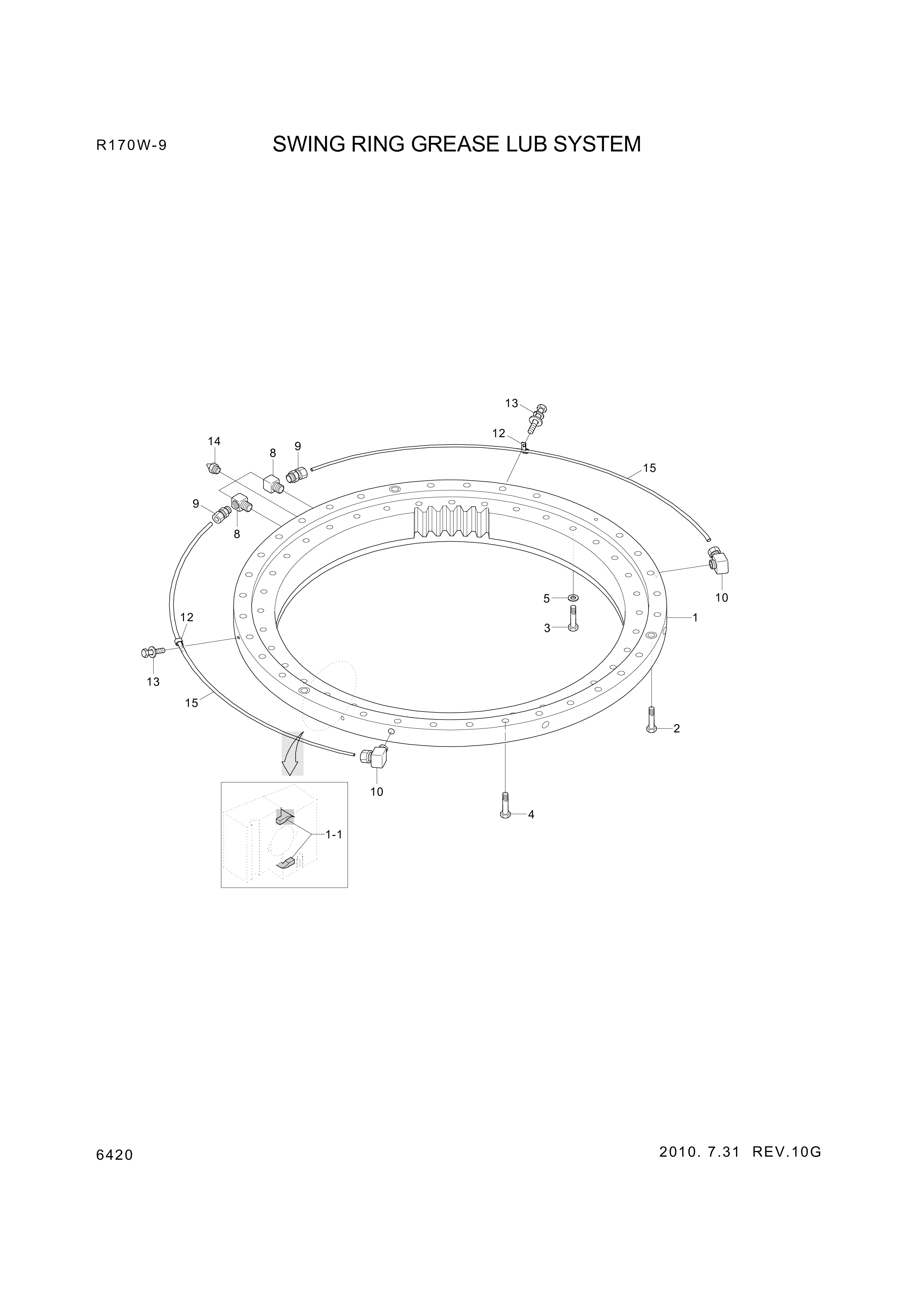 82E4-10040 Hyundai Construction Equipment SEAL-GREASE / 82E410040 ...