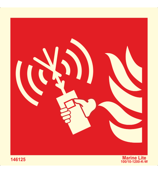 Fire Safety Signs :: Fire Fighters Portable Radio 146125