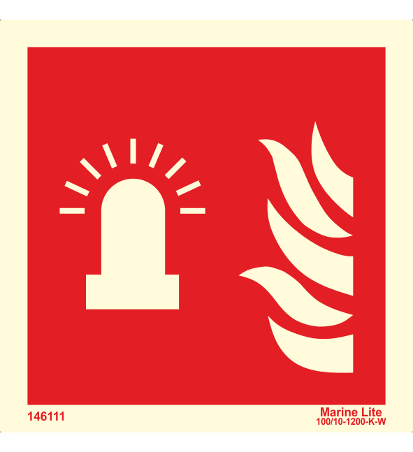 Fire Equipment Signs :: Fire Alarm Flashing Light 146111