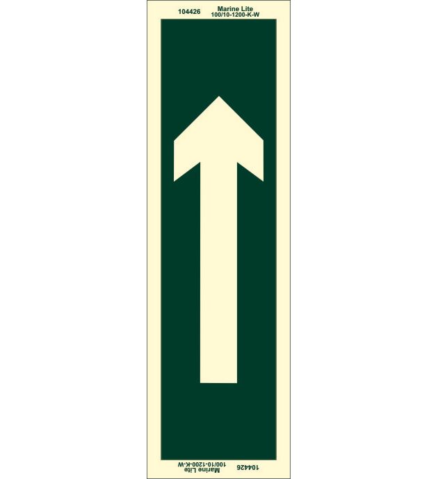 (MES) Means of Escape Signs :: Straight Arrow104426 - Products ...