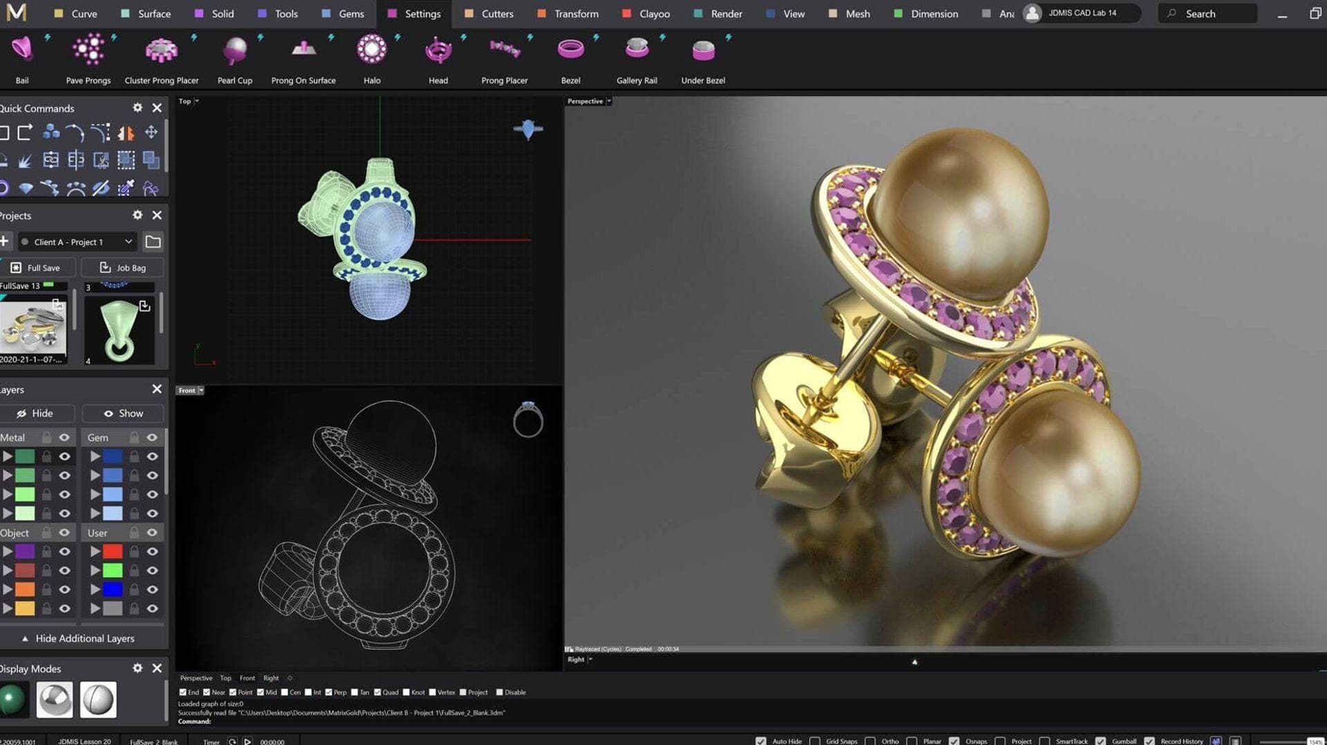 DD100 - Fundamentals of Digital Jewellery Design (CAD)