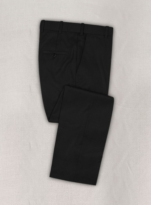 Napolean Black Square Wool Pants : Made To Measure Custom Jeans For Men ...