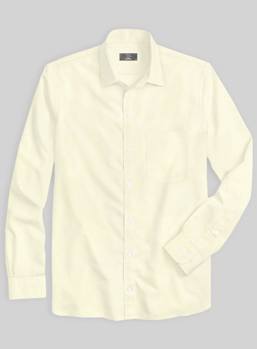 Giza Cream Cotton Shirt- Full Sleeves : Made To Measure Custom Jeans ...