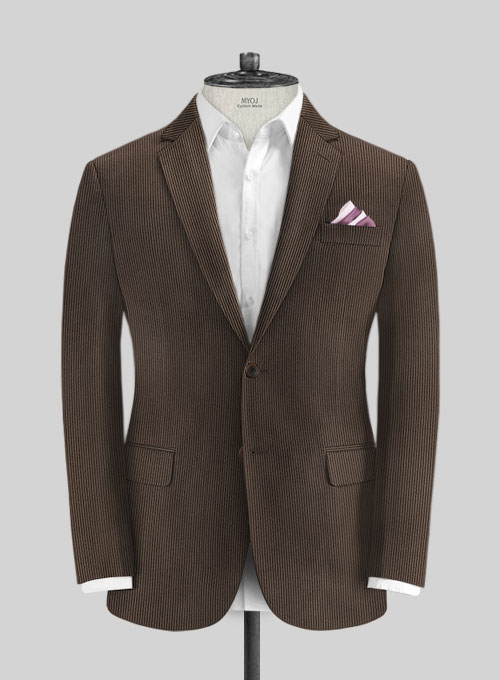 Dark Brown Corduroy Suit : Made To Measure Custom Jeans For Men & Women ...