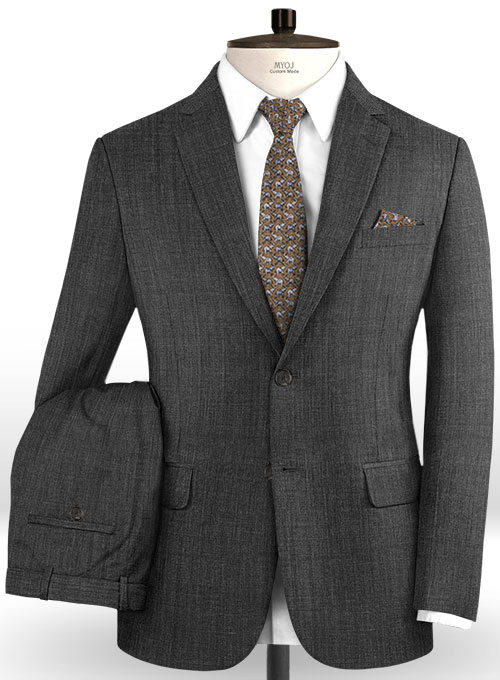 Finesse Dark Gray Wool Suit : Made To Measure Custom Jeans For Men ...
